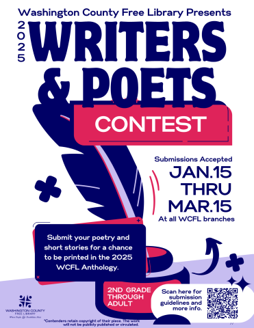 Writers and Poets Contest Submissions Accepted | Washington County Free ...